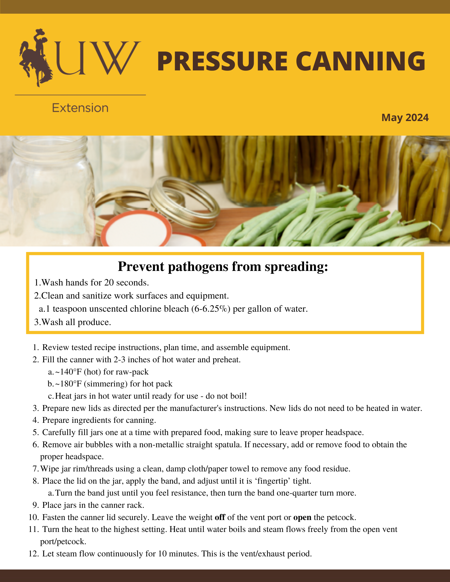 Food Preservation – Community Vitality & Health